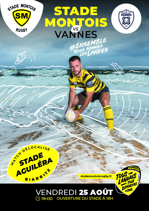 SMR vs RCV | Info billetterie - Stade Montois Rugby - Landes