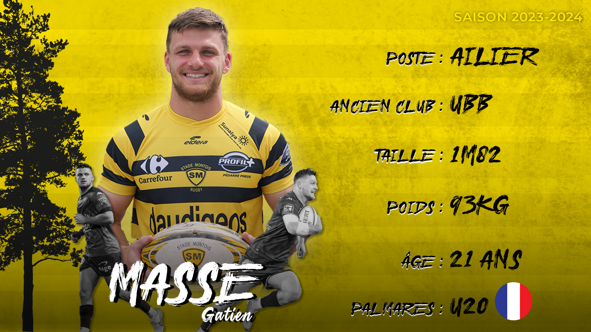 Gatien MASSÉ devient montois - Stade Montois Rugby - Landes