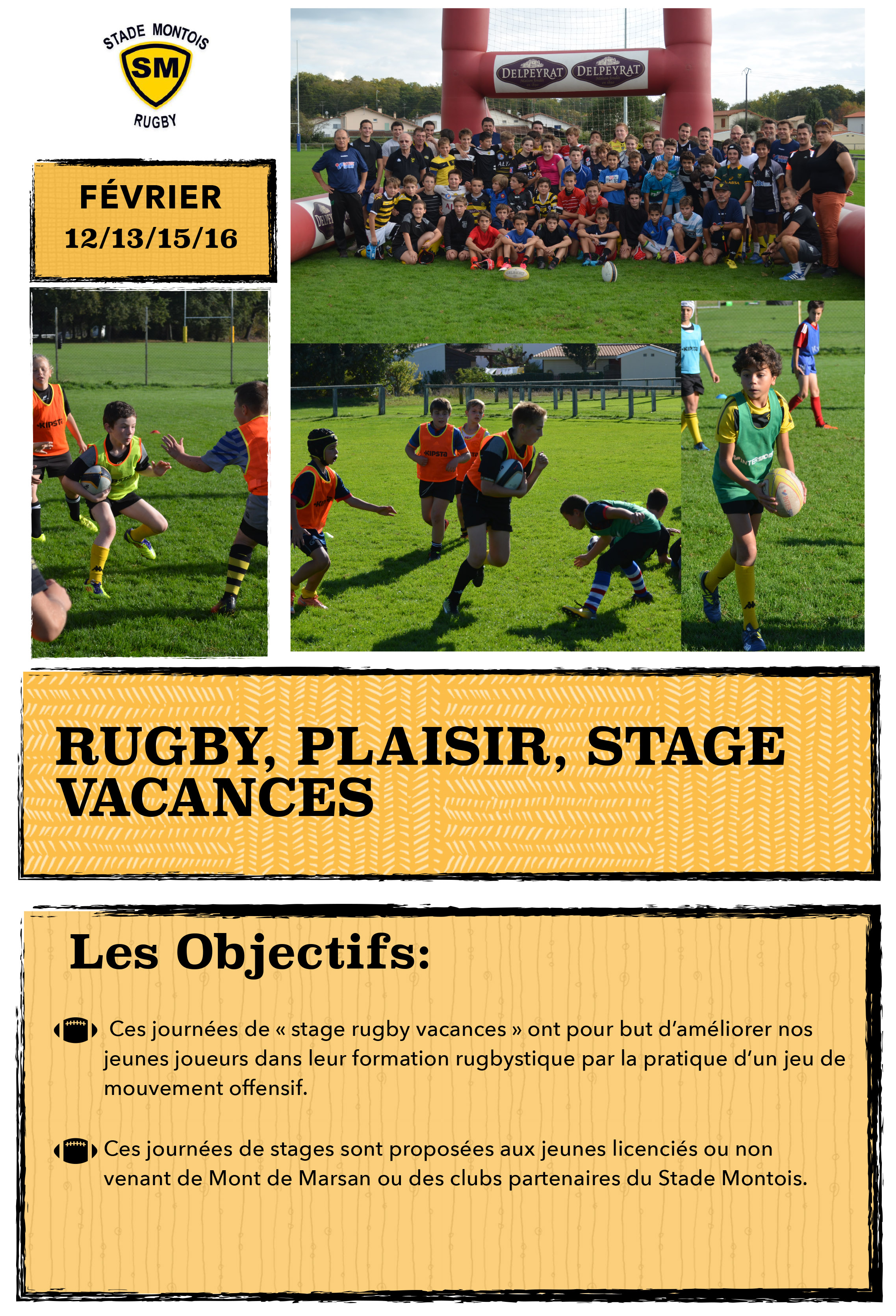 Stages "Rugby - Vacances" - Stade Montois Rugby - Landes