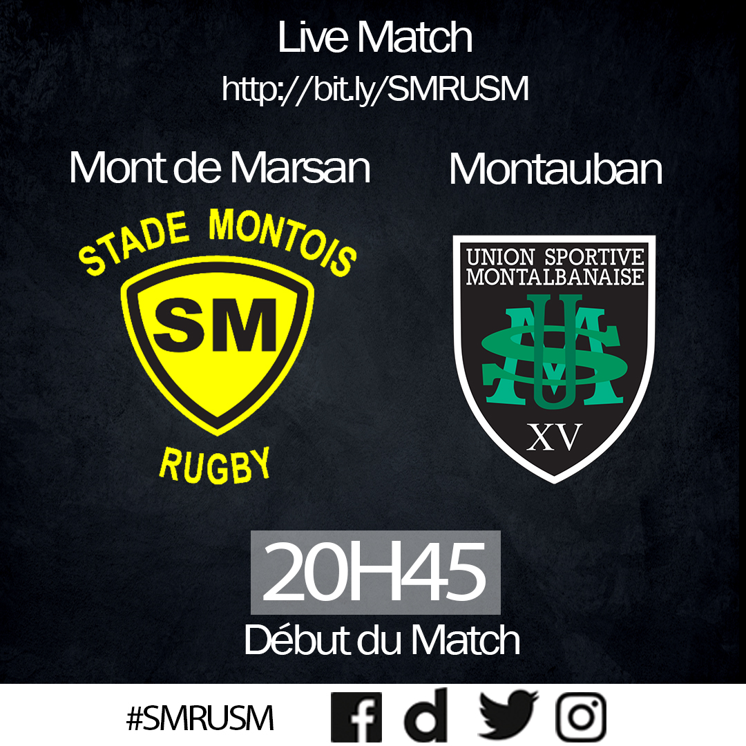 Comment suivre le match face à Montauban - Stade Montois Rugby - Landes